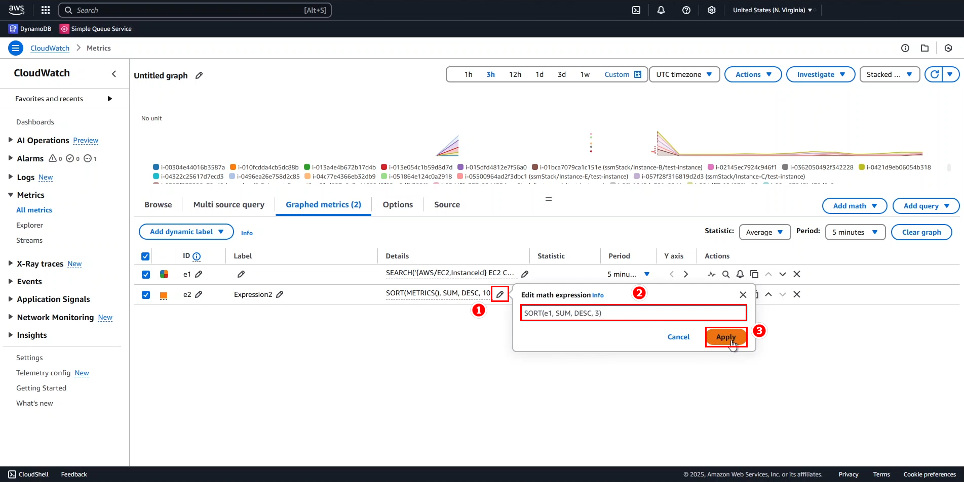 Math expressions :: AWS Account Setup